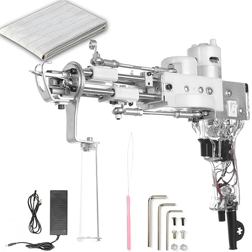 2 in 1 Tufting Gun, Transparent Cut Pile & Loop Pile Rug Making Kit ...