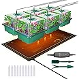 Amazon.com : Seed Starter Trays with Grow Lights and Heat Mat, 72 Cells ...