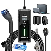 Amazon.com: Andeman Level 2 EV Charger 32Amp,7.68KW Electric Vehicle Charger Portable 240V,SAE ...