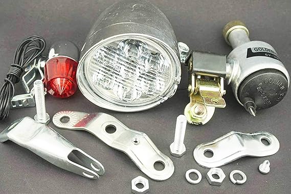 Amazon.com : AUXPhome Bicycle Generator Light Set, Flashing Compact ...