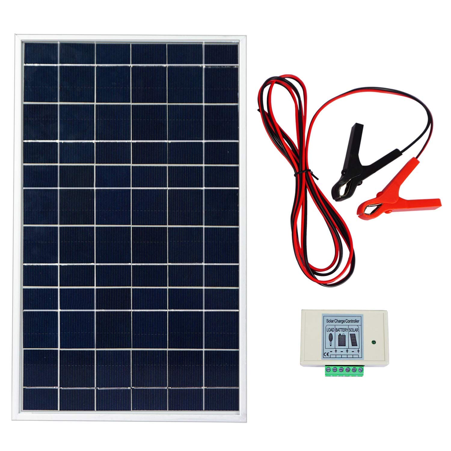 ECOWORTHY 10W Portable Polycrystalline Solar Panel Kit with 3A ...