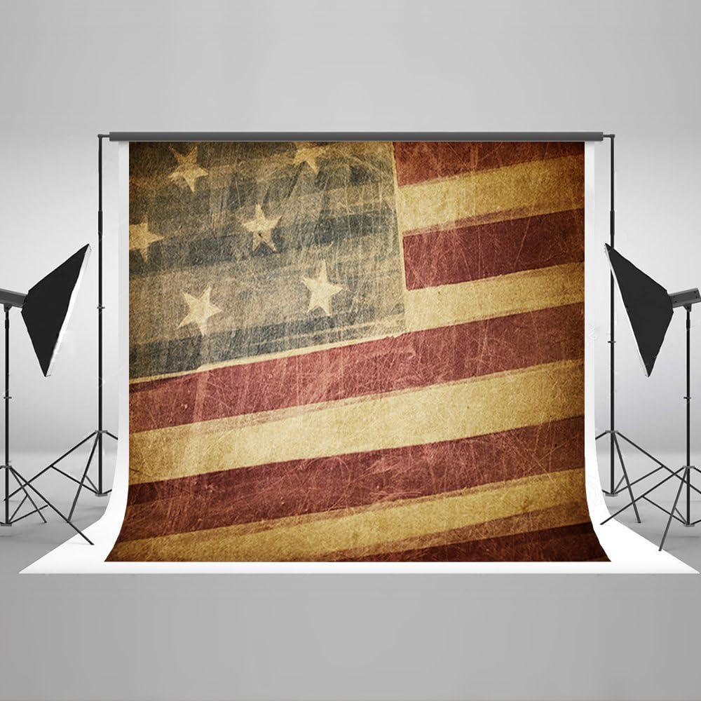 Amazon.com : 7x5ft Old Style American Flag Backdrop Background Cotton ...