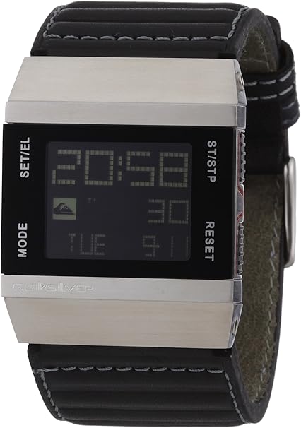 Quiksilver Chapter Leather Mens Fashion Digital Watch Watch: Amazon.co ...