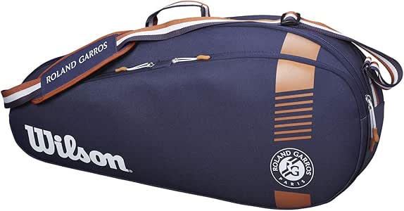 Wilson Roland Garros Team 3 Pack Racquet Bag (Navy/Orange), Equipment ...