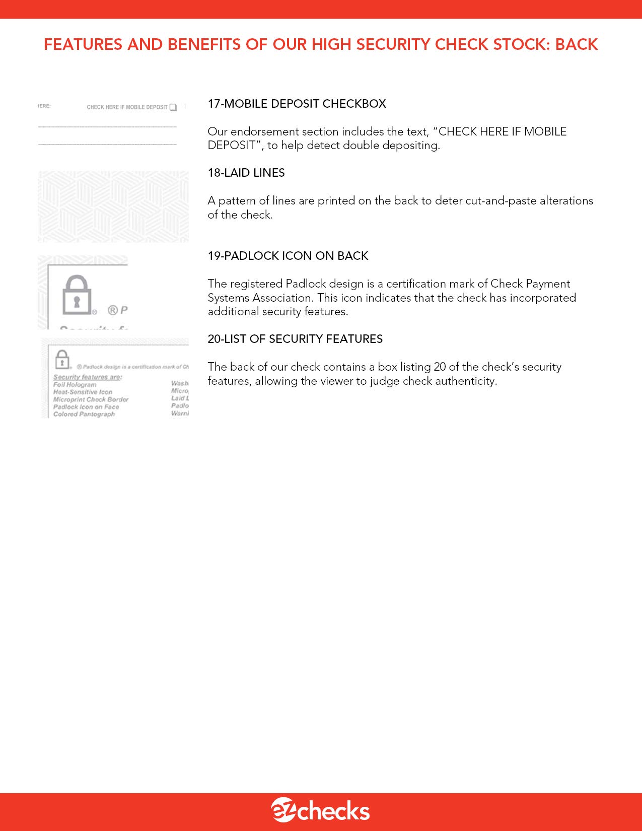 Mua EZ Checks High Security Check Paper With Hologram & 22 Security ...