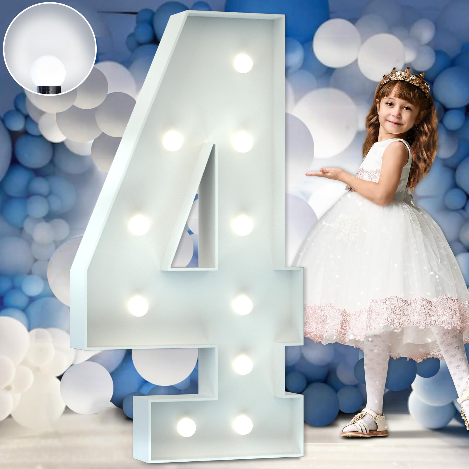 Mua 4FT Marquee Numbers, Light Up Numbers, Marquee Numbers 4, Cool ...