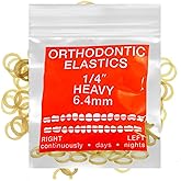 Amazon.com: Clear Non-Latex 100 counts, Intraoral Elastic Bands Orthodontic Elastics Dental ...