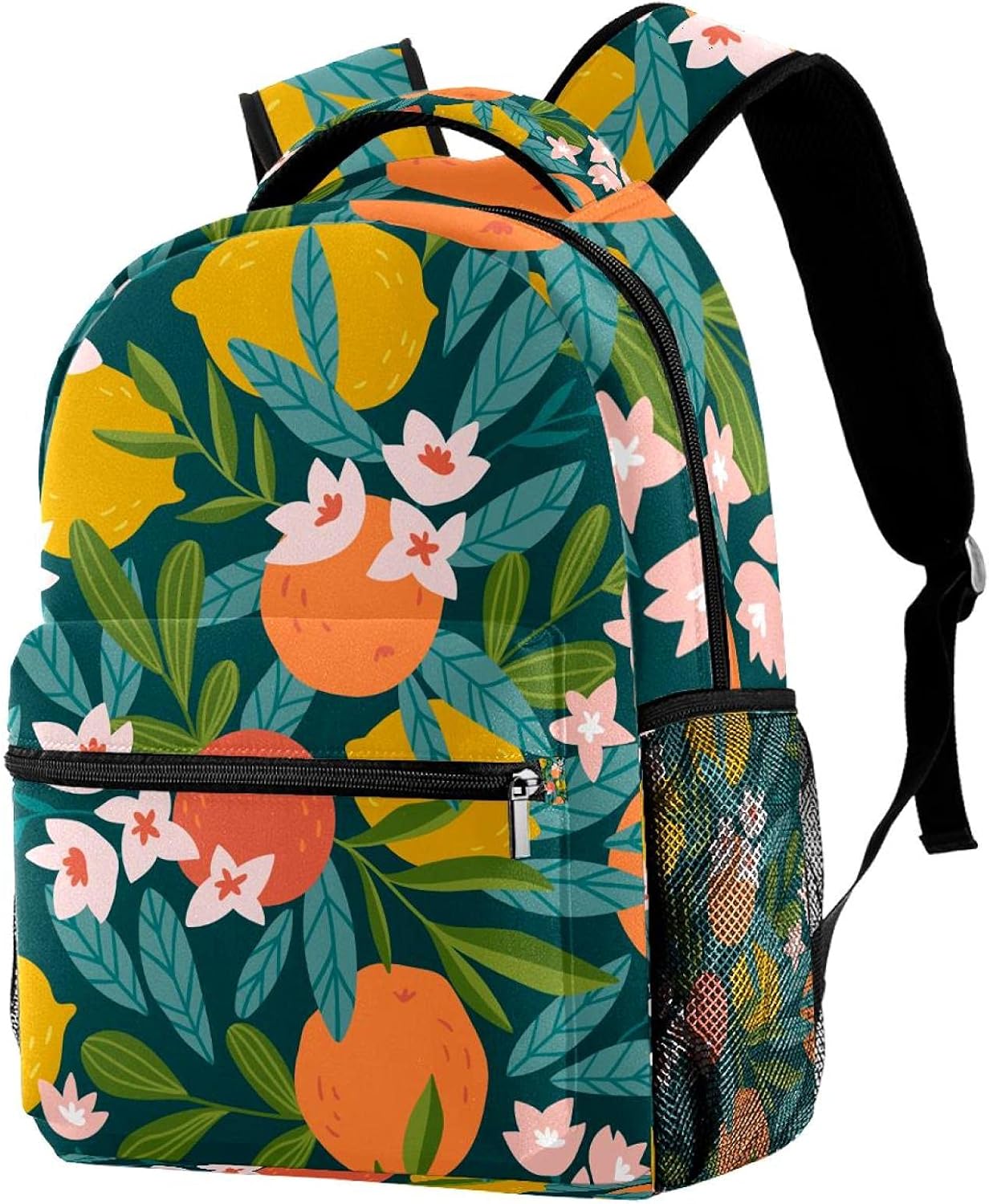 Tropical Summer Fruit School Backpack for Girls Boys Teens, Bookbag ...