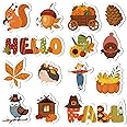 Amazon.com: 20pcs Fall Magnetic Decorations, Owls Pumpkin Fridge ...