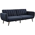 Amazon.com: Novogratz Brittany Sofa Futon - Premium Upholstery and ...
