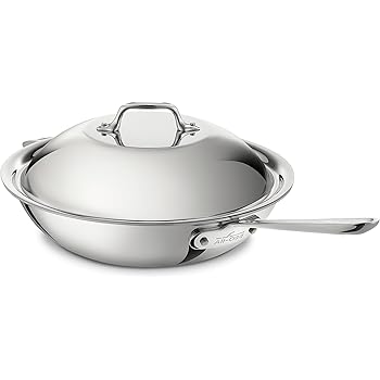 Amazon.com: All-Clad 5412 Stainless Steel Chef's Pan with Domed Lid ...