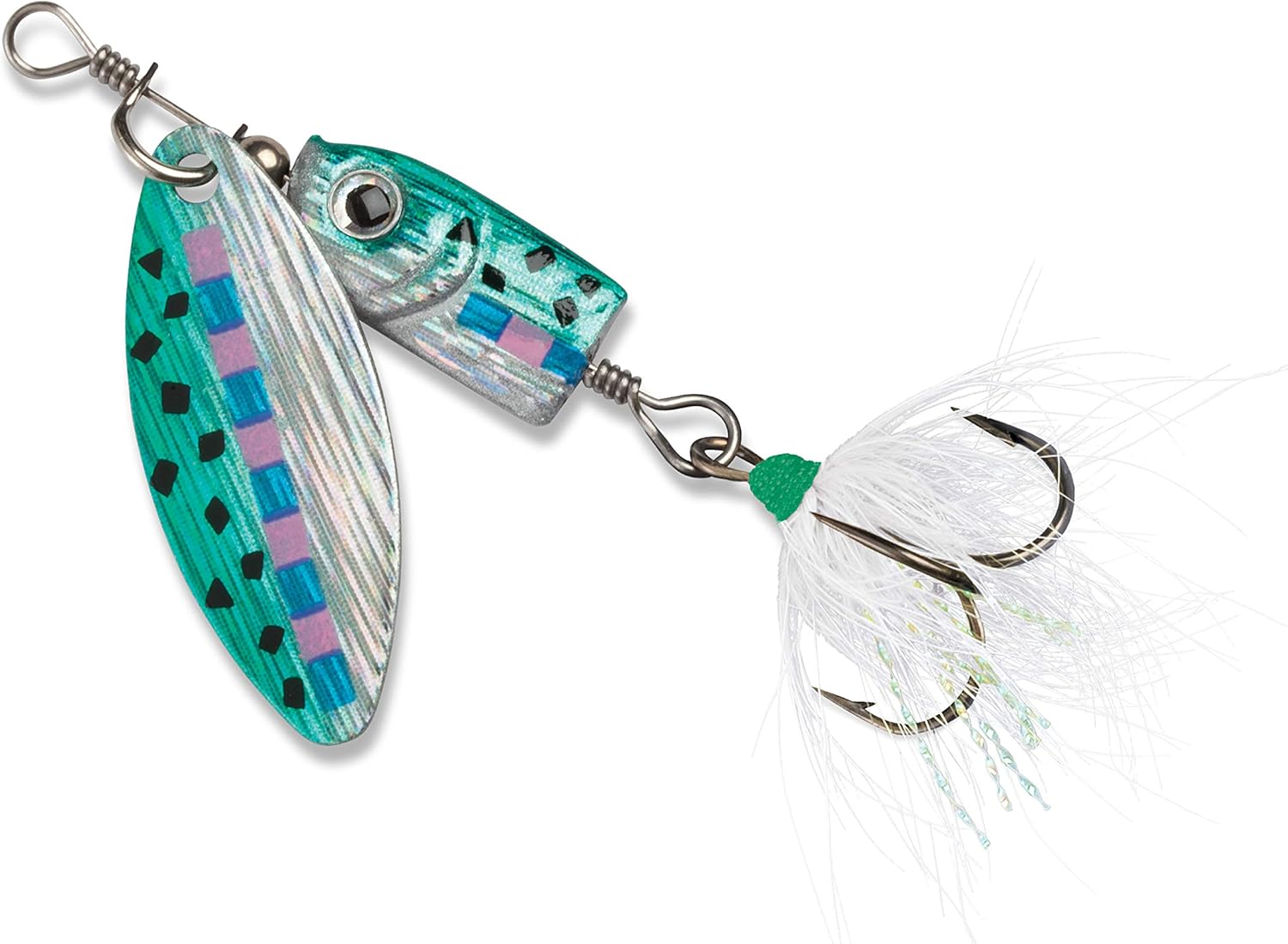 Amazon.com : Blue Fox Flash Spinner 01 Tackle, Rainbow Trout, 1/8 ...