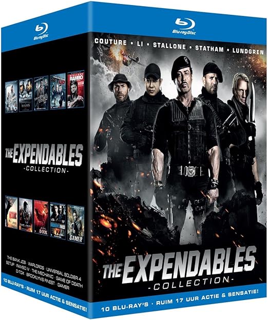 The Expendables Collection Blu-ray 10 discs English, 1080p High ...