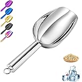 Amazon.com: Metal Ice Scoop 12 Oz, Small Stainless Steel Ice scooper ...