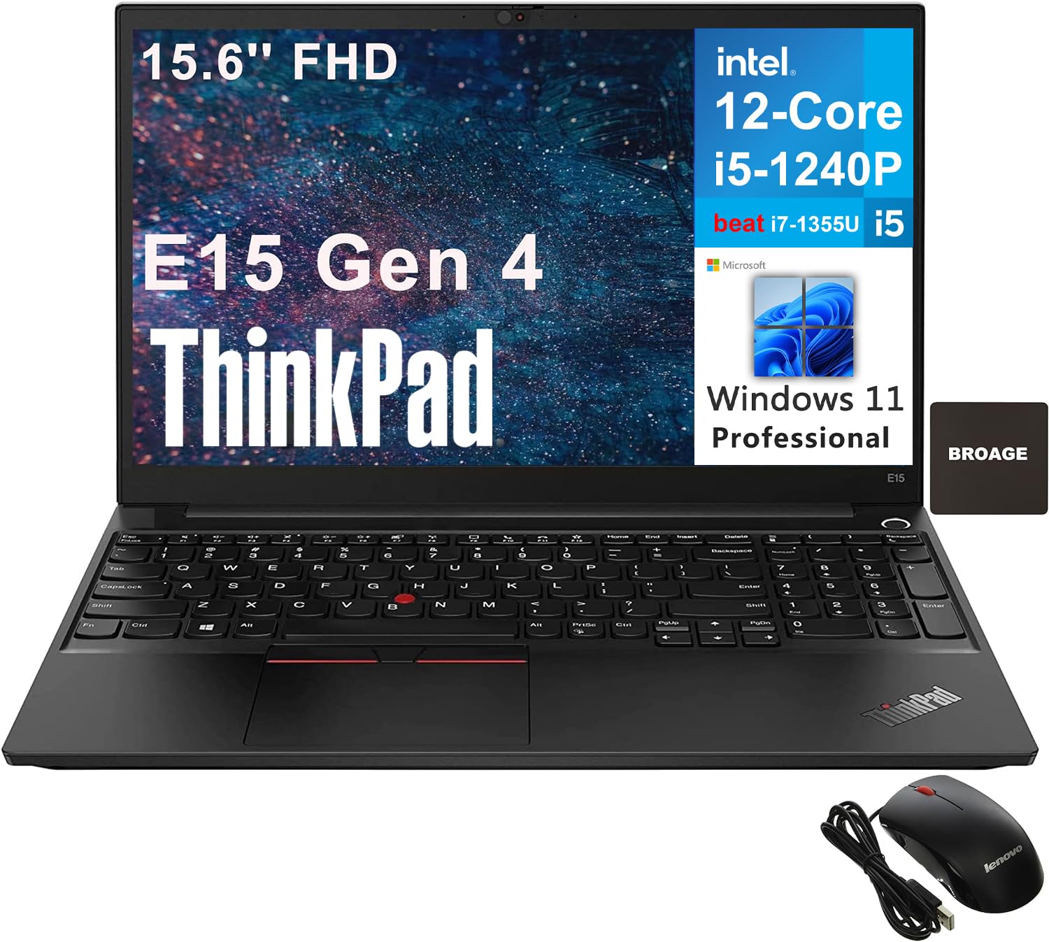 Mua Lenovo ThinkPad E15 Gen 4 15.6" FHD Business Laptop Computer, 12th ...