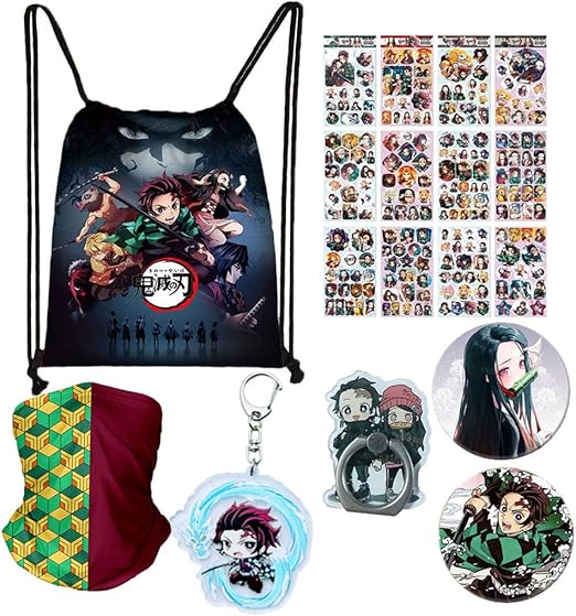 Demon Slayer: Kimetsu no Yaiba Gift Set-1 Pack Demon Slayer Drawstring ...