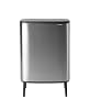 Brabantia Bo Hi Touch Top Trash Can - 16 Gal Inner Buckets (Matt Steel ...