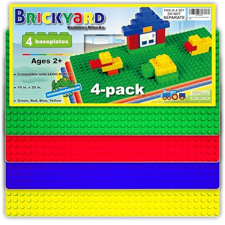 Mua Brickyard Building Blocks Baseplates, Large Thick Base Plates for ...