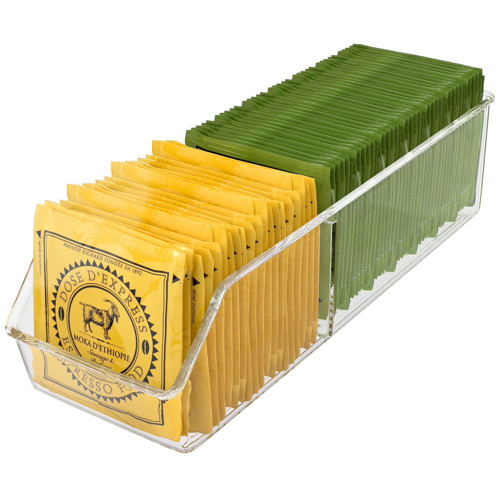 MaxGear Tea Bag Organizer Clear Plastic Tea Bag Storage Holder for ...