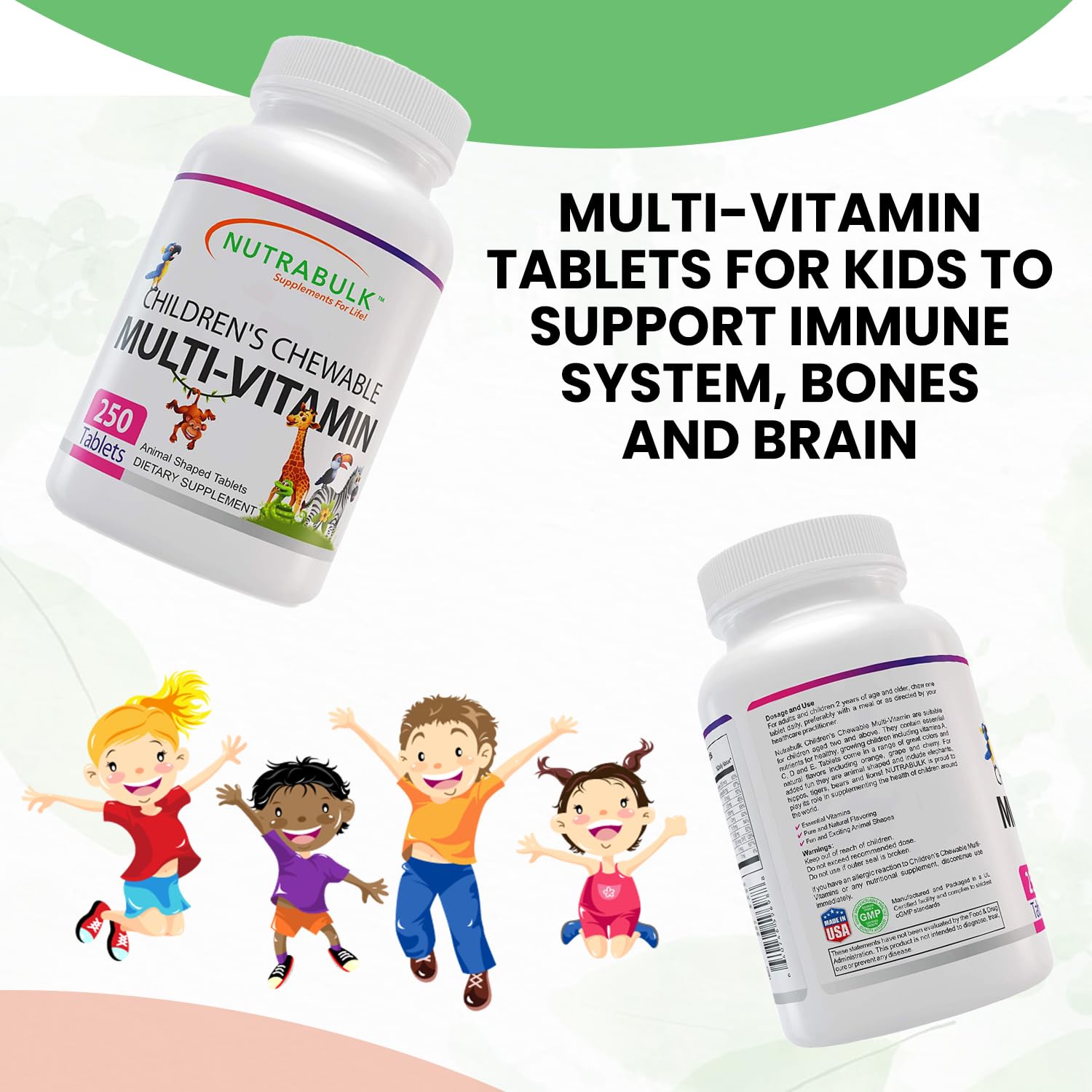 Mua NutraBulk Children’s Chewable Multi-Vitamins - Promotes Overall ...