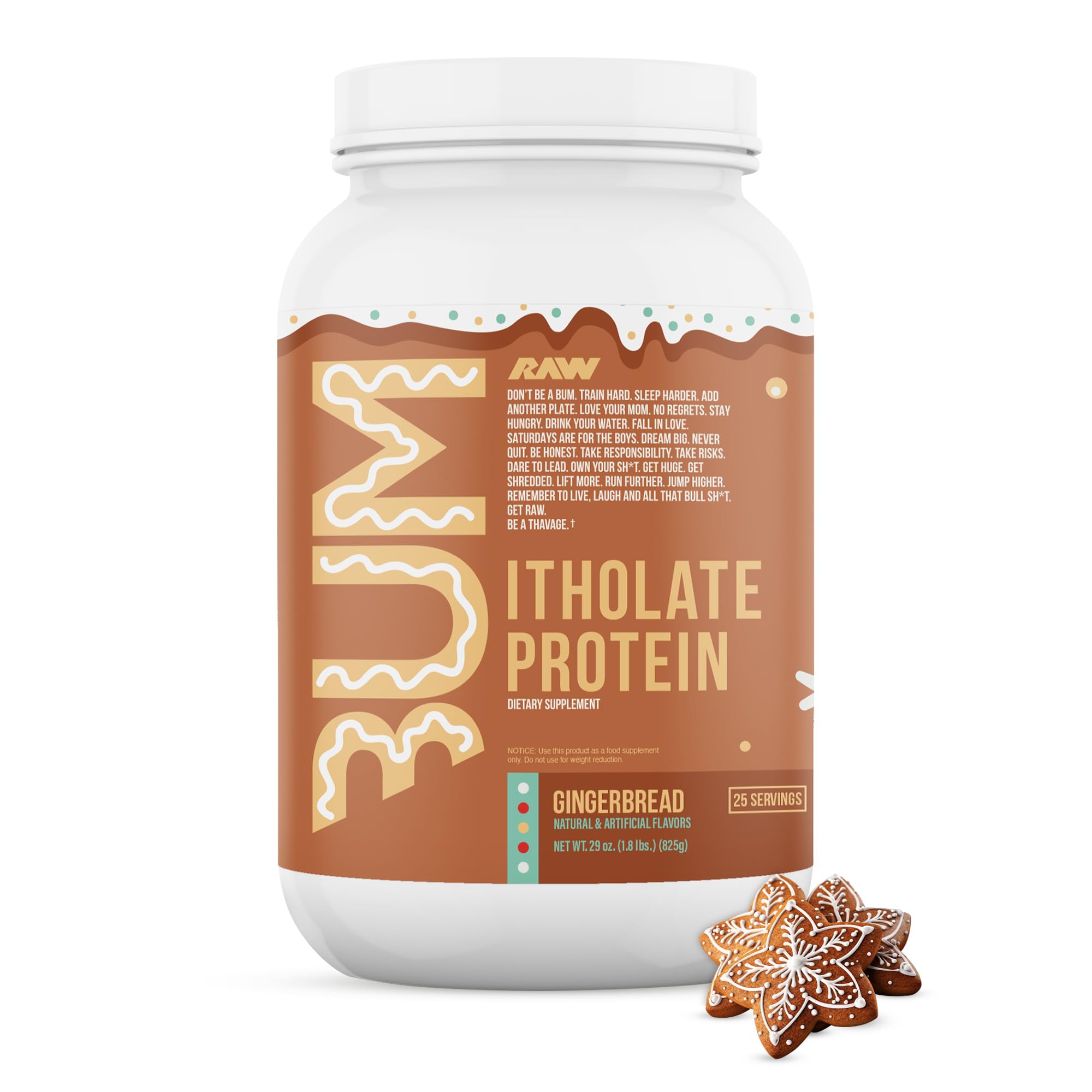 Mua RAW Whey Isolate Protein Powder, Gingerbread (CBUM Itholate Protein ...