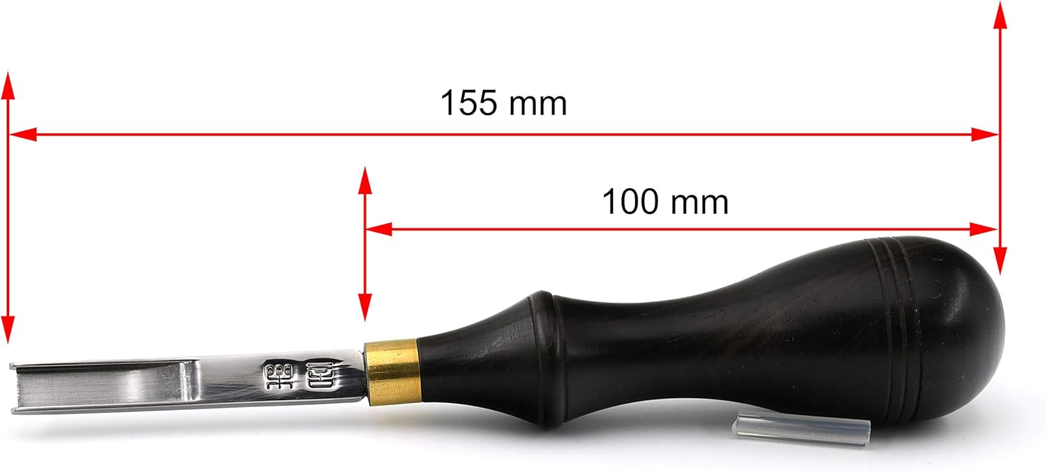 Stainless Steel French Style Edge Skiving Tool for Leather Craft Belt ...