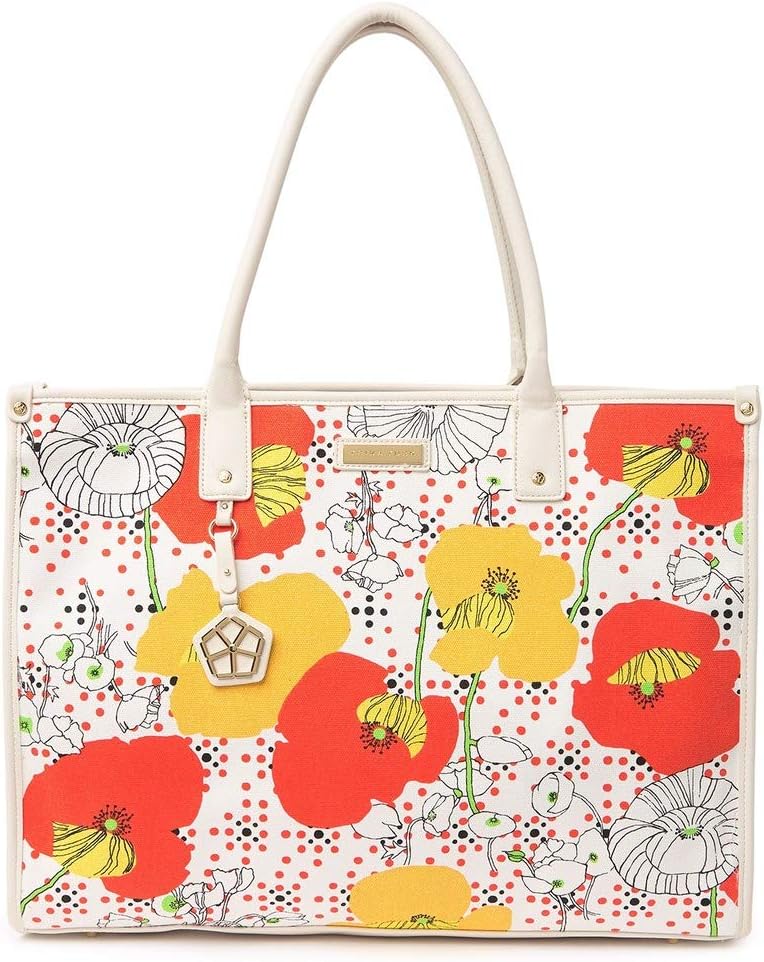 Trina Turk Handbags, Large Canvas Tote With Coated Lining (Floral ...