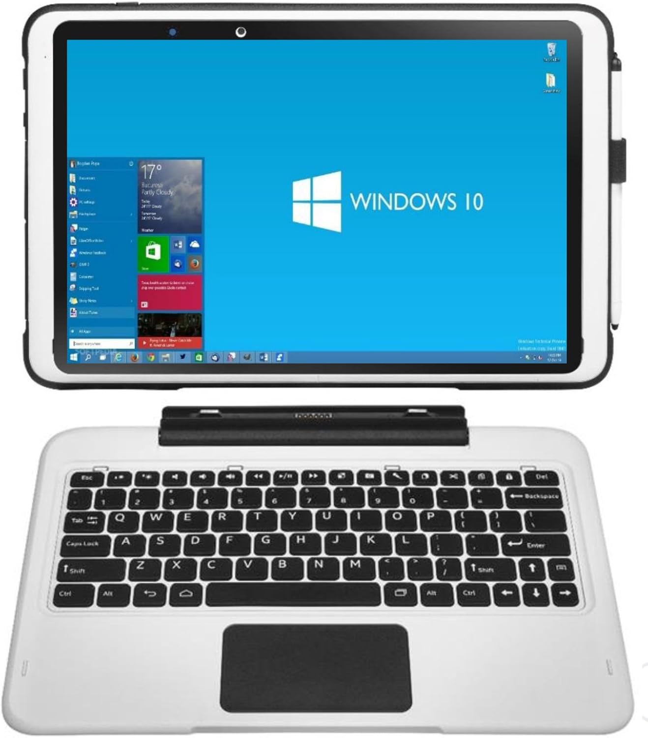 TETRATAB HOBBY 2in1 Pro Touchscreen Laptop Tablet PC with Detachable ...