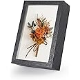 Amazon.com: 4x6 Small Shadow Box Frame Display Case with Real Glass for ...