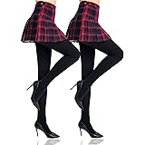 HeyUU Women's 80D Semi Opaque Solid Color Soft Footed Pantyhose Tights ...