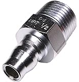 Nitto Kohki Hi Cupla 40SM Quick Connect Pneumatic Coupler Socket, 1/2" Size, Male, BSPT Thread ...