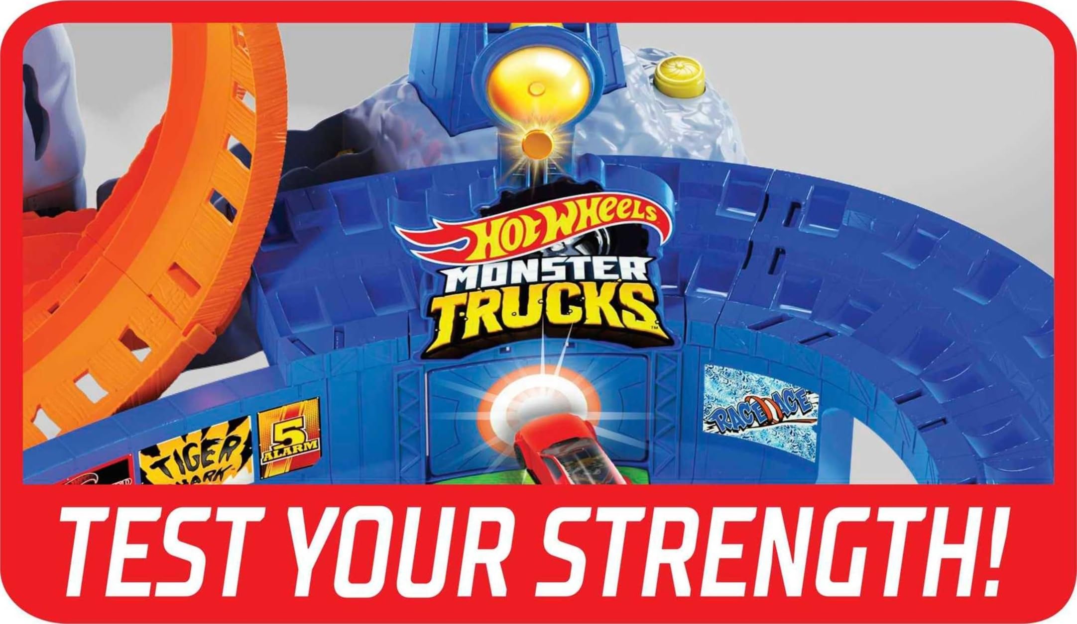 Mua Hot Wheels Monster Trucks, T-Rex Volcano Playset with Lights and ...