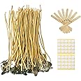 Amazon.com: Candle Wicks 200 PCS 8 inch Hemp Candle Wicks 2.5mm Organic ...