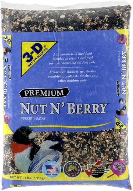 Amazon.com : Pack of 2-3-D Pet Products Premium Nut N' Berry Dry Wild ...