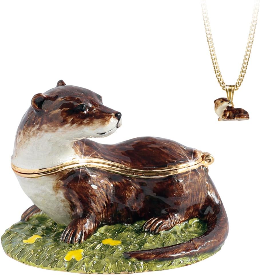 Secrets from Hidden Treasures 1068 Otter Trinket Box: Amazon.co.uk ...