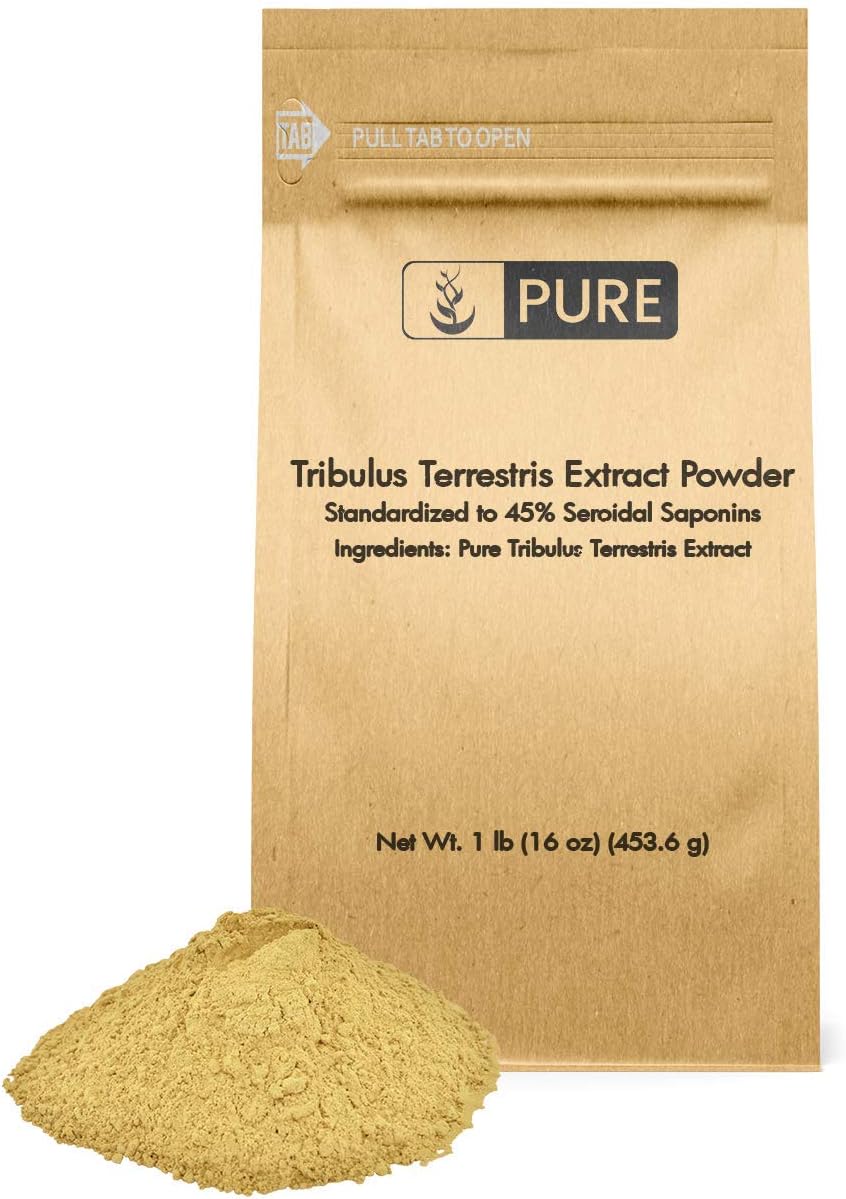 Amazon.com: 100% Pure Tribulus Terrestris Extract Powder, 1 lb, 45% ...
