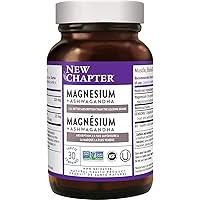 Magnesium, New Chapter Magnesium + Ashwagandha Supplement, 2.5X ...