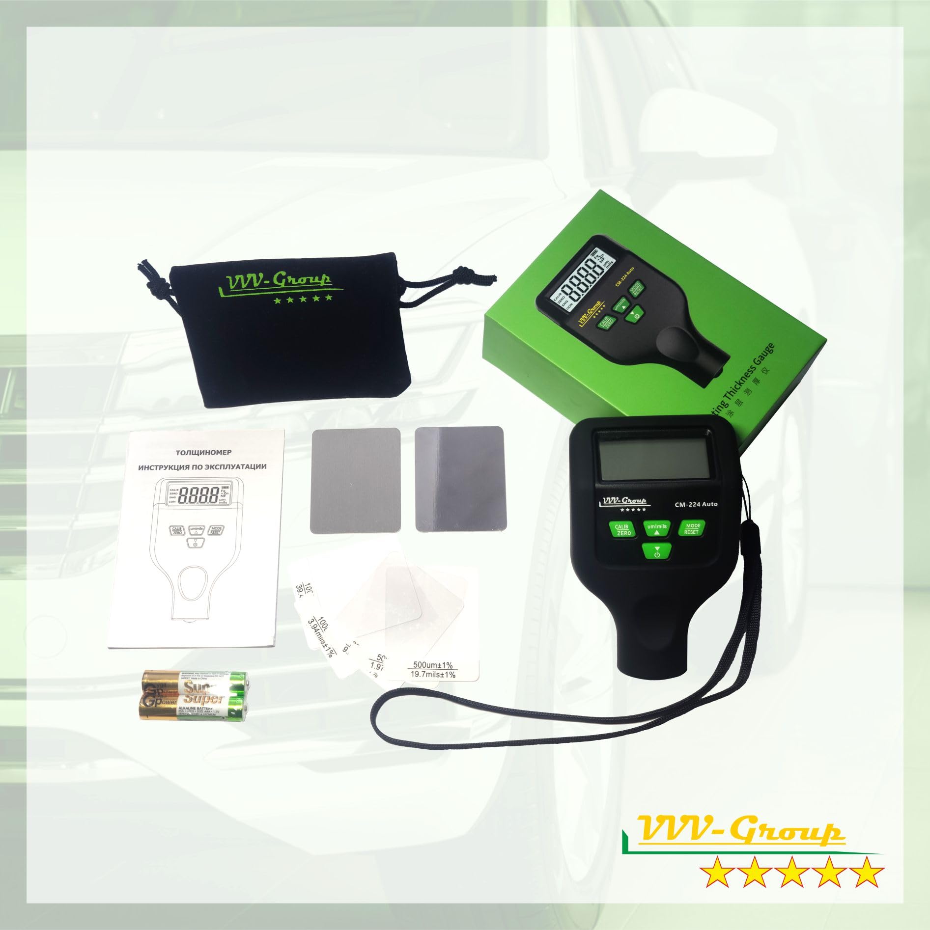 Mua Paint Thickness Gauge CM-224 Auto/Best Micron Mil car Coating ...