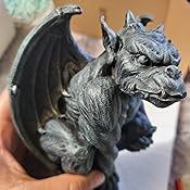Amazon.com: Poised Protector Winged Gargoyle Statue Guardian: Home ...