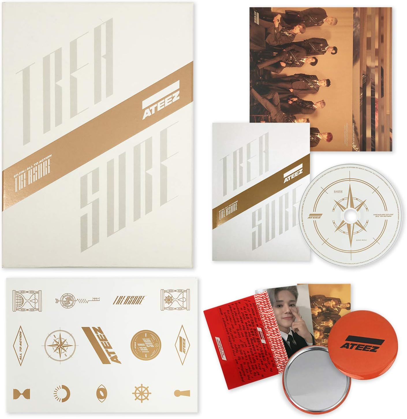 ATEEZ 1st Album - Treasure EP.FIN : ALL TO ACTION [ Z Ver. ] CD + Photo ...