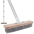 Amazon.com: Stainless Steel Wire Scrub Brush with Long Handle for Deck ...