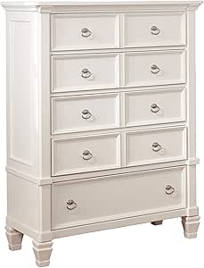 Amazon.com: Signature Design by Ashley Prentice Dressing Chest, White ...