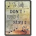 Amazon.com: Note to Self, 8.5 x 11.5 Inch Aluminum Sign, Music Themed ...