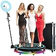 Amazon.com : MWE 360 Photo Booth Machine for Parties with Flight Case,Logo Customization ...