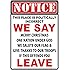 Politically Incorrect Area Warning Sign: Christopher Devane ...