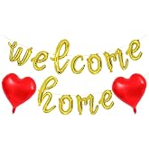Amazon.com: KatchOn, Silver Welcome Home Balloons Decorations - 16 Inch ...