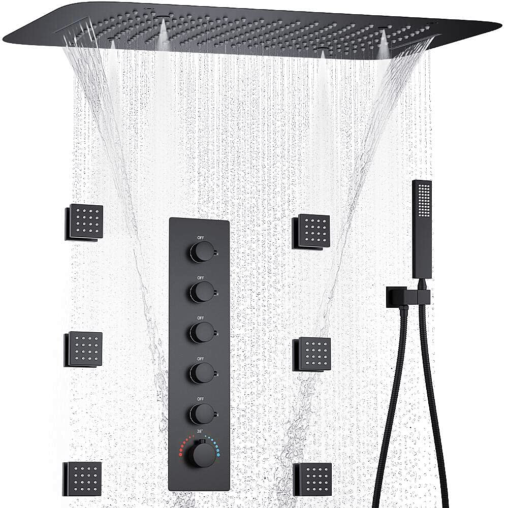 Mua AYIVG Matte Black Shower System Multifunctional Shower Jets Body ...