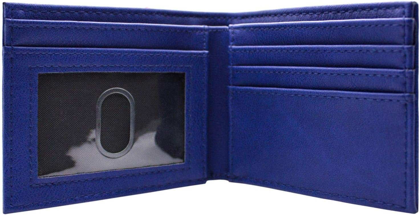 Homecoming Spider-Man Suit Symbol ID and Card Bi-Fold Wallet Blue ...