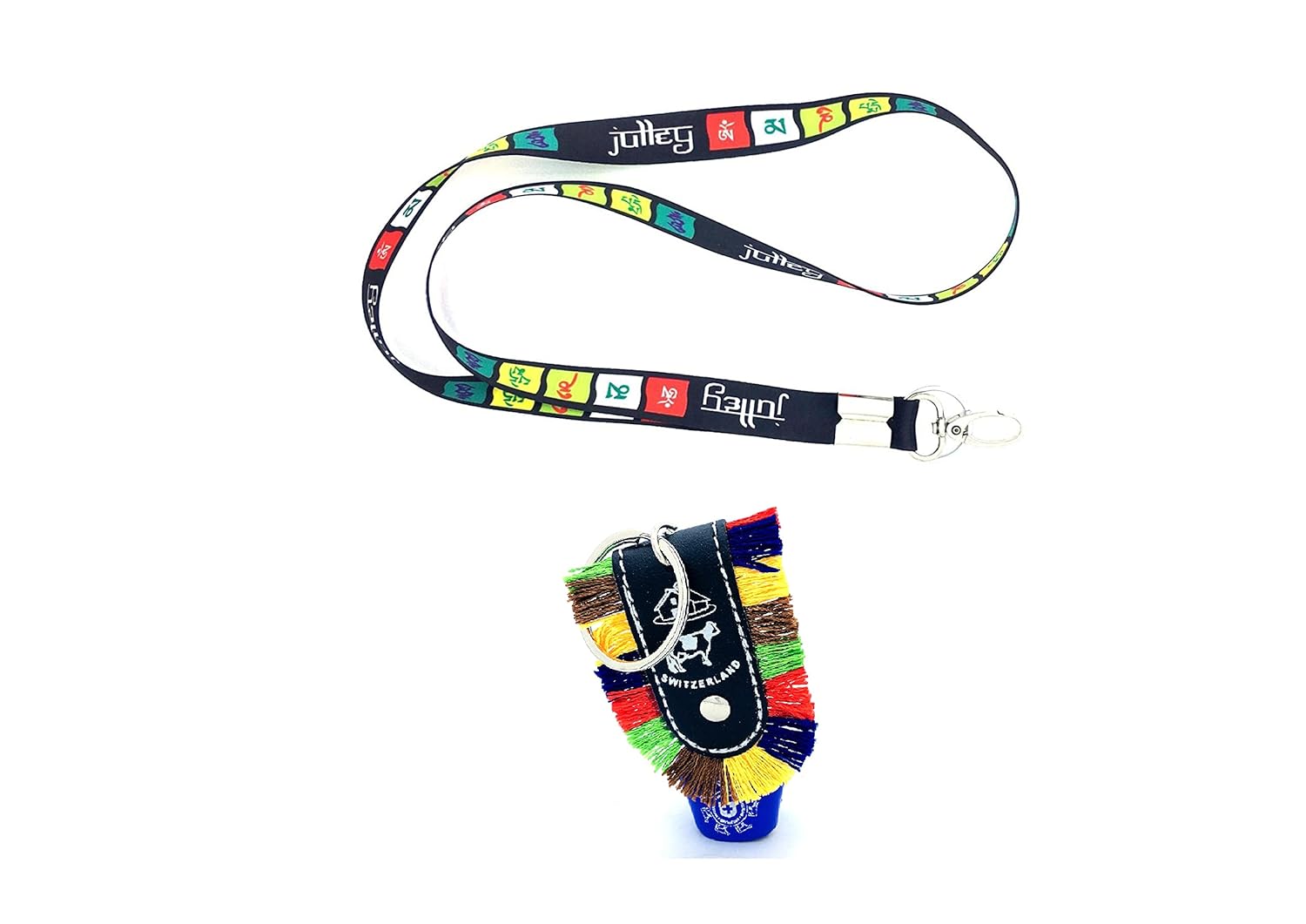 IndusSeller_ Tibet Keychain Lanyard Large (Om Mani Padme Hum"JuLLey ...
