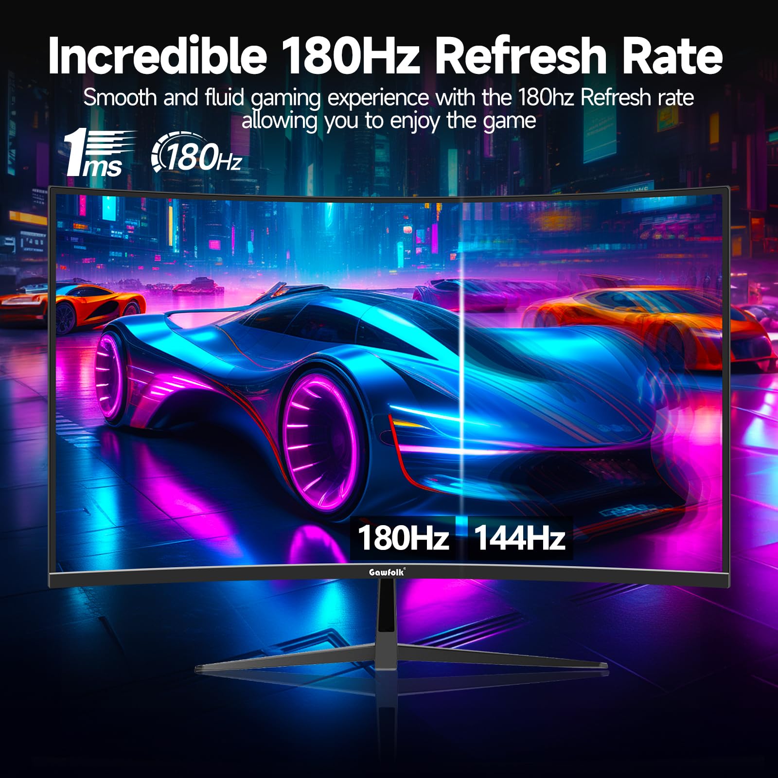 Mua 32 inch Gaming Monitor 1800R Curved Computer Monitors 165HZ / 180HZ ...